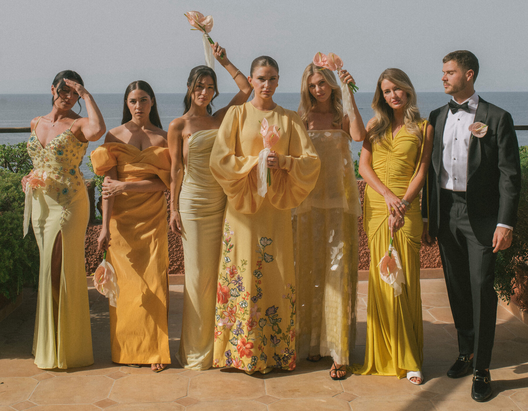 A Glamorous Seaside Wedding Evocative of a Classic Italian Film